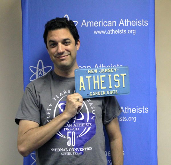 American Atheists leader wins fight for 'ATHE1ST' license plate