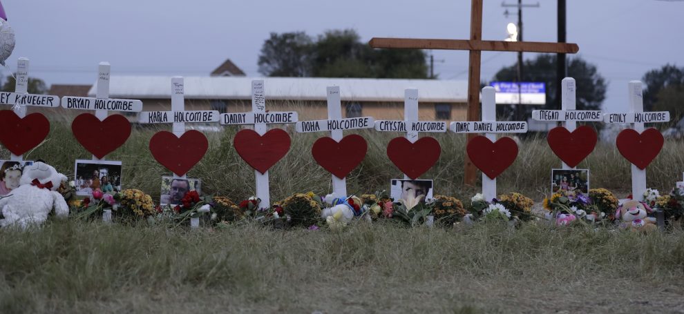 Thousands pack Texas church shooting family funeral service