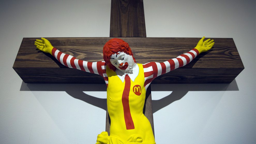 Israeli Christians protest artwork depicting Ronald McDonald as ...
