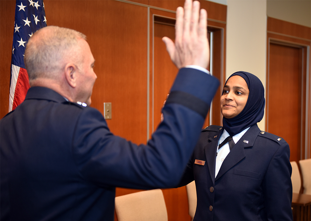 First woman Muslim chaplain commissioned in the US military
