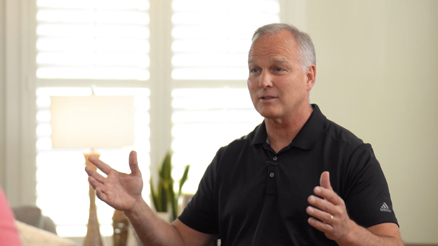Coach Mark Richt in conversation with Maina Mwaura