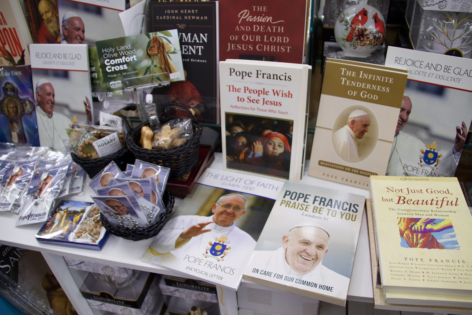 As cardinals vote, purveyors of Catholic products prep for new pontiff