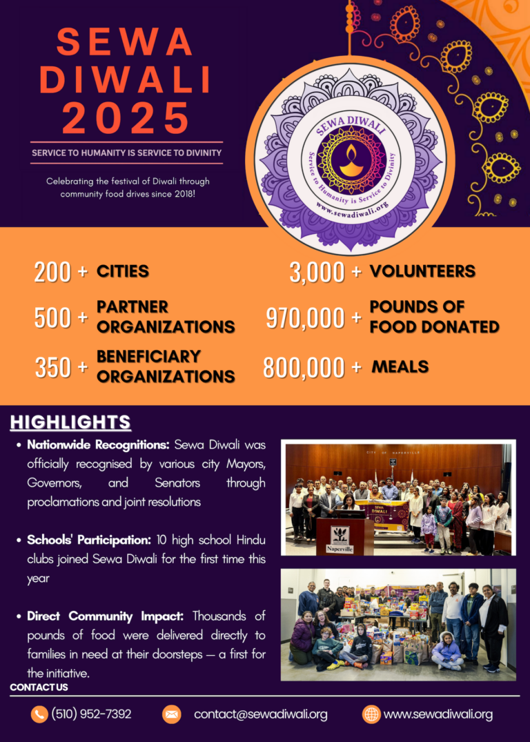 Sewa Diwali Food Drive: 553 organizations partner for celebrations ...