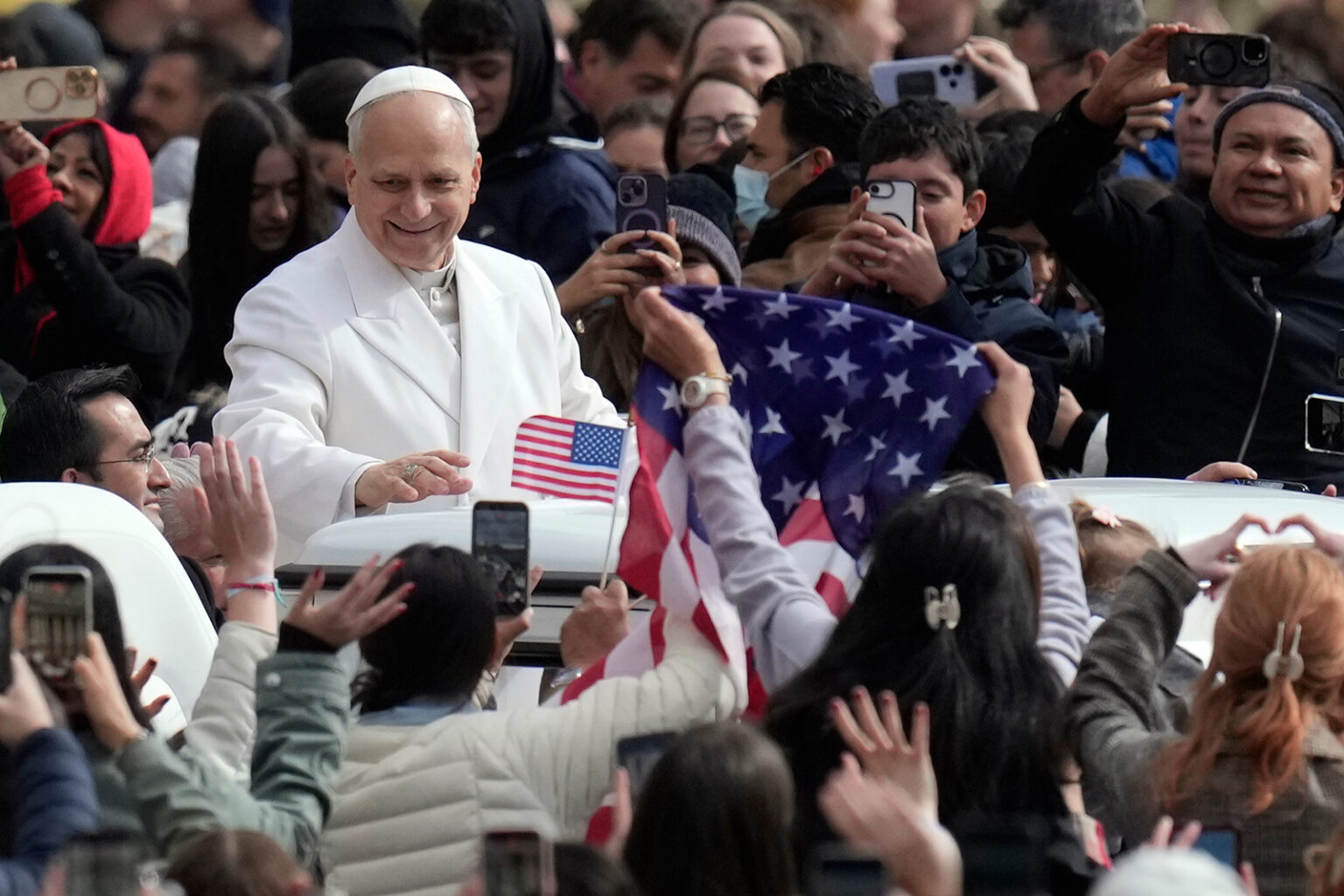 Pope Leo is very popular, though partisan polarization is growing ...