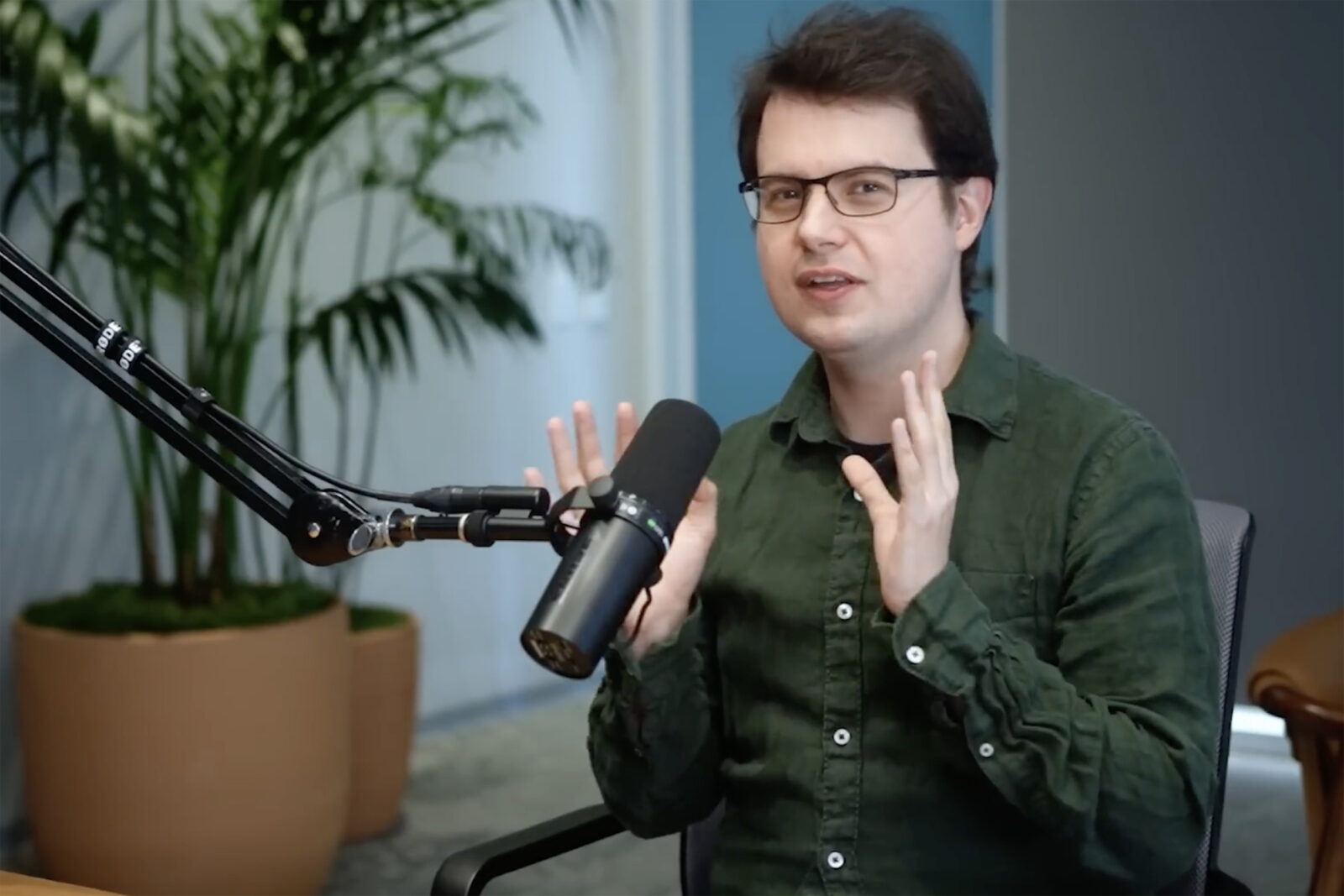 Chris Olah during a podcast appearance in 2024. (Video screen grab) | RNS