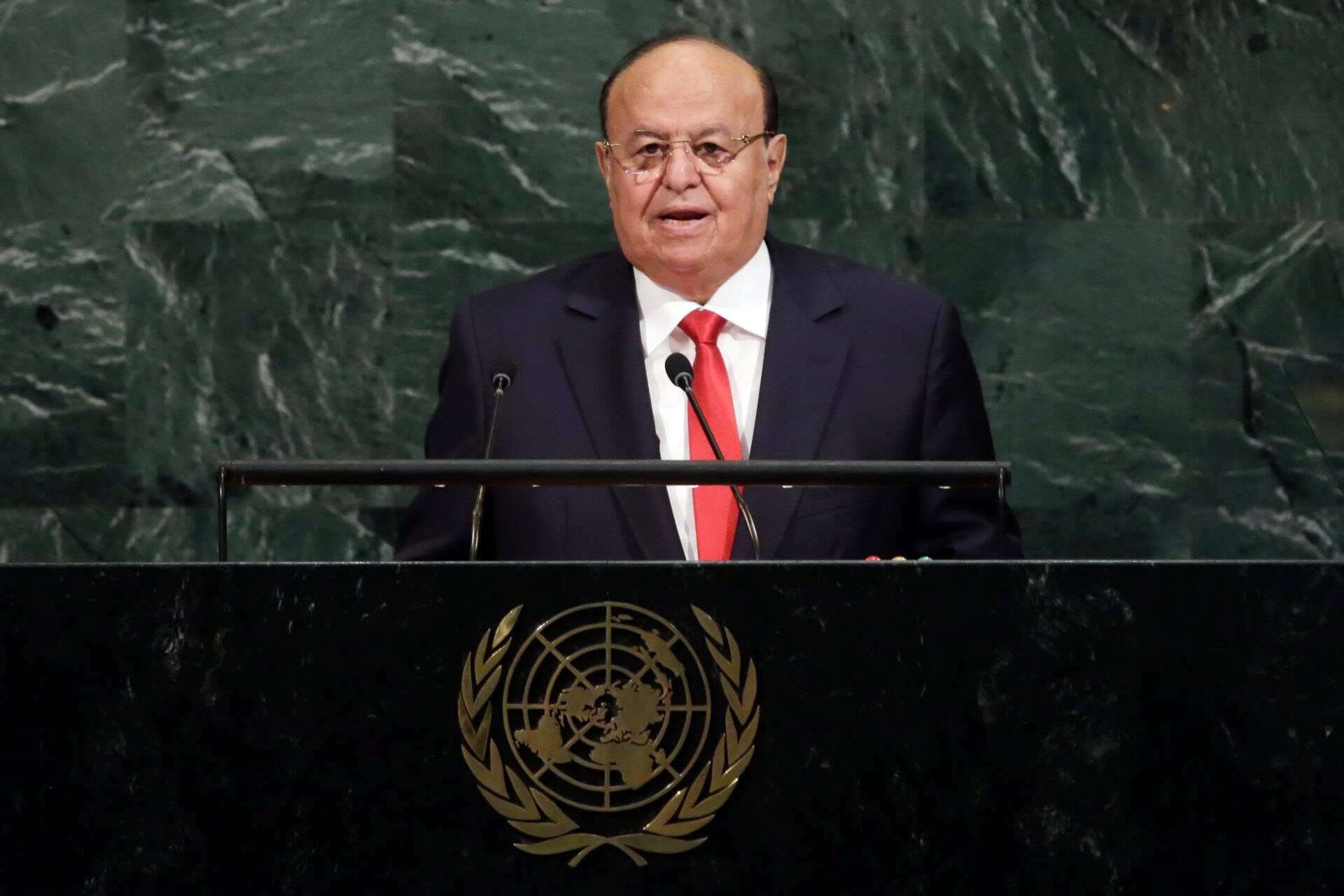 Former Yemen President Abdrabbuh Mansour Hadi, who governed mostly from ...